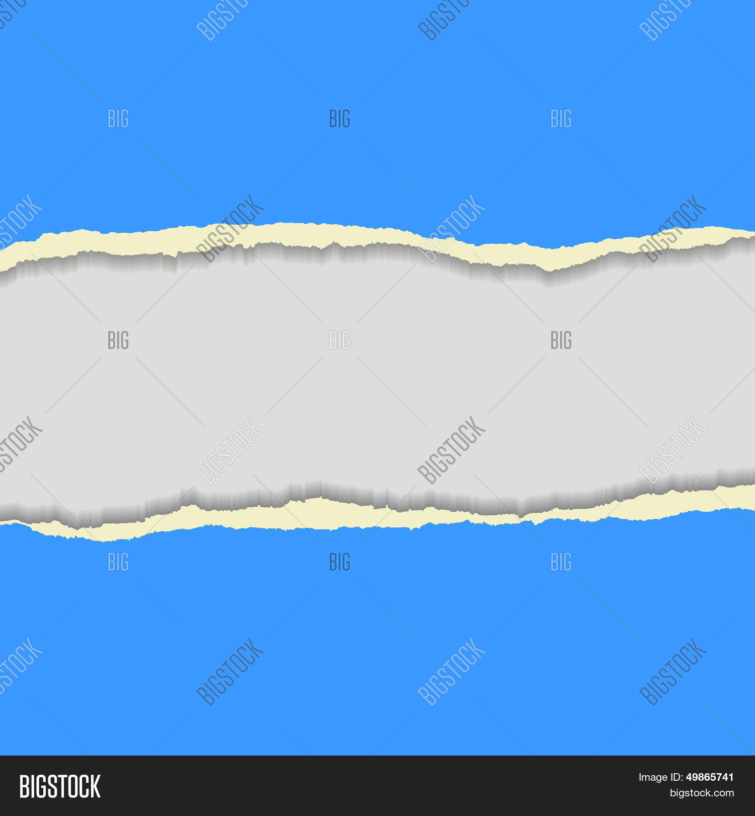 Blue Torn Paper. Vector & Photo (Free Trial) | Bigstock