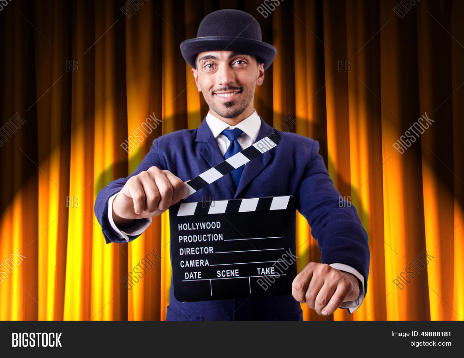 Man Movie Clapper On Image & Photo (Free Trial) | Bigstock