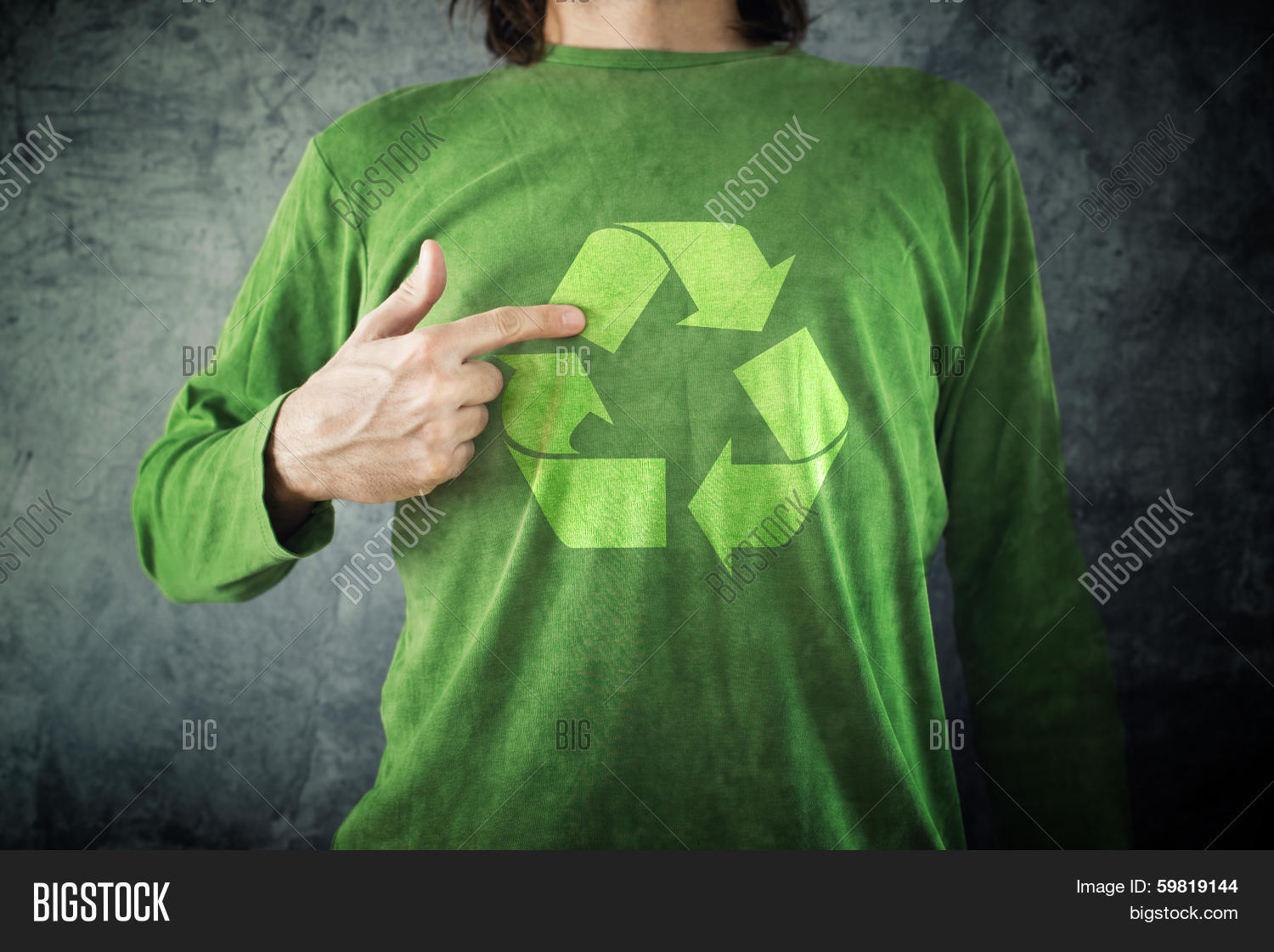 Recycle. Man Pointing Image & Photo (Free Trial) | Bigstock
