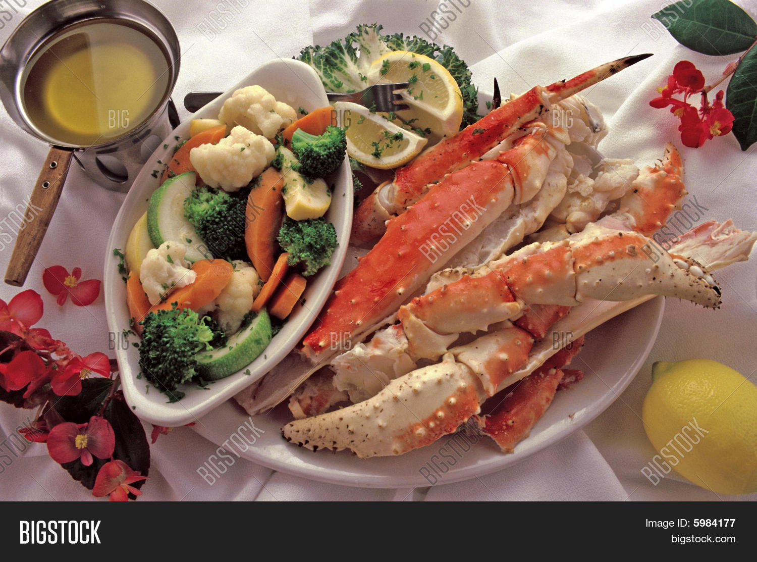 Crab Leg Dinner Image & Photo (Free Trial) | Bigstock