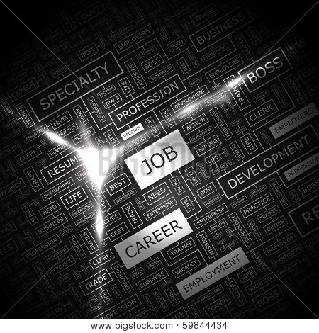 JOB. Word Cloud Vector & Photo (Free Trial) | Bigstock