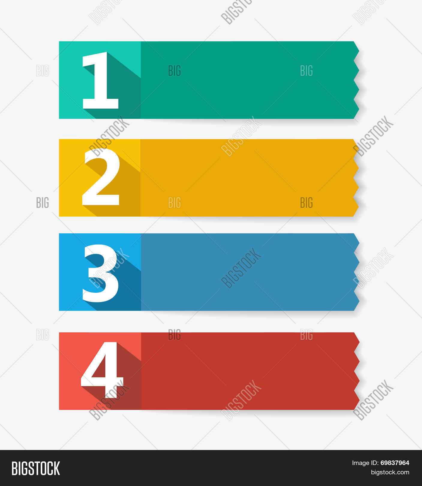 Numbered Banners Vector & Photo (Free Trial) | Bigstock