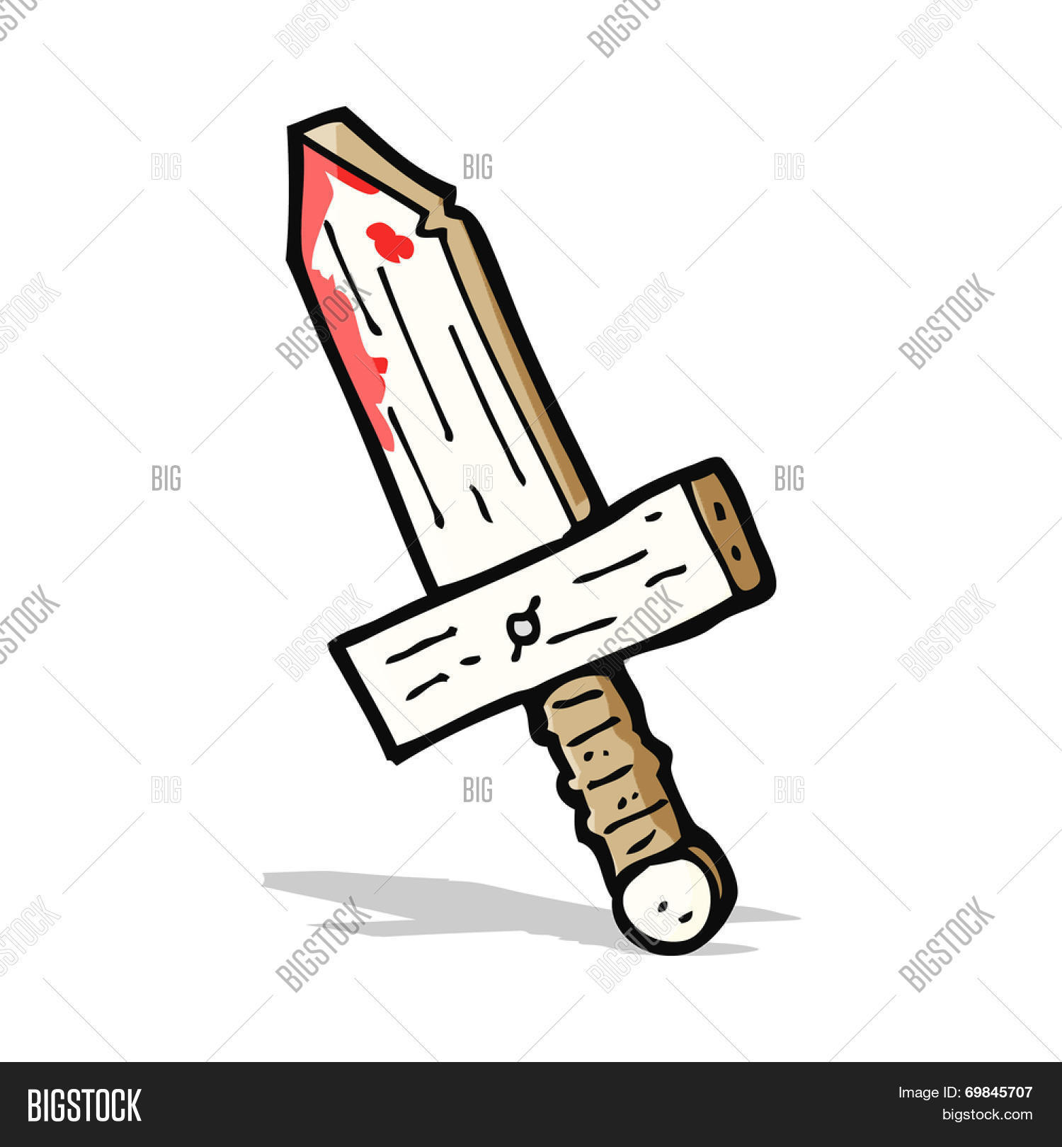 Cartoon Wooden Sword Image & Photo (Free Trial) | Bigstock