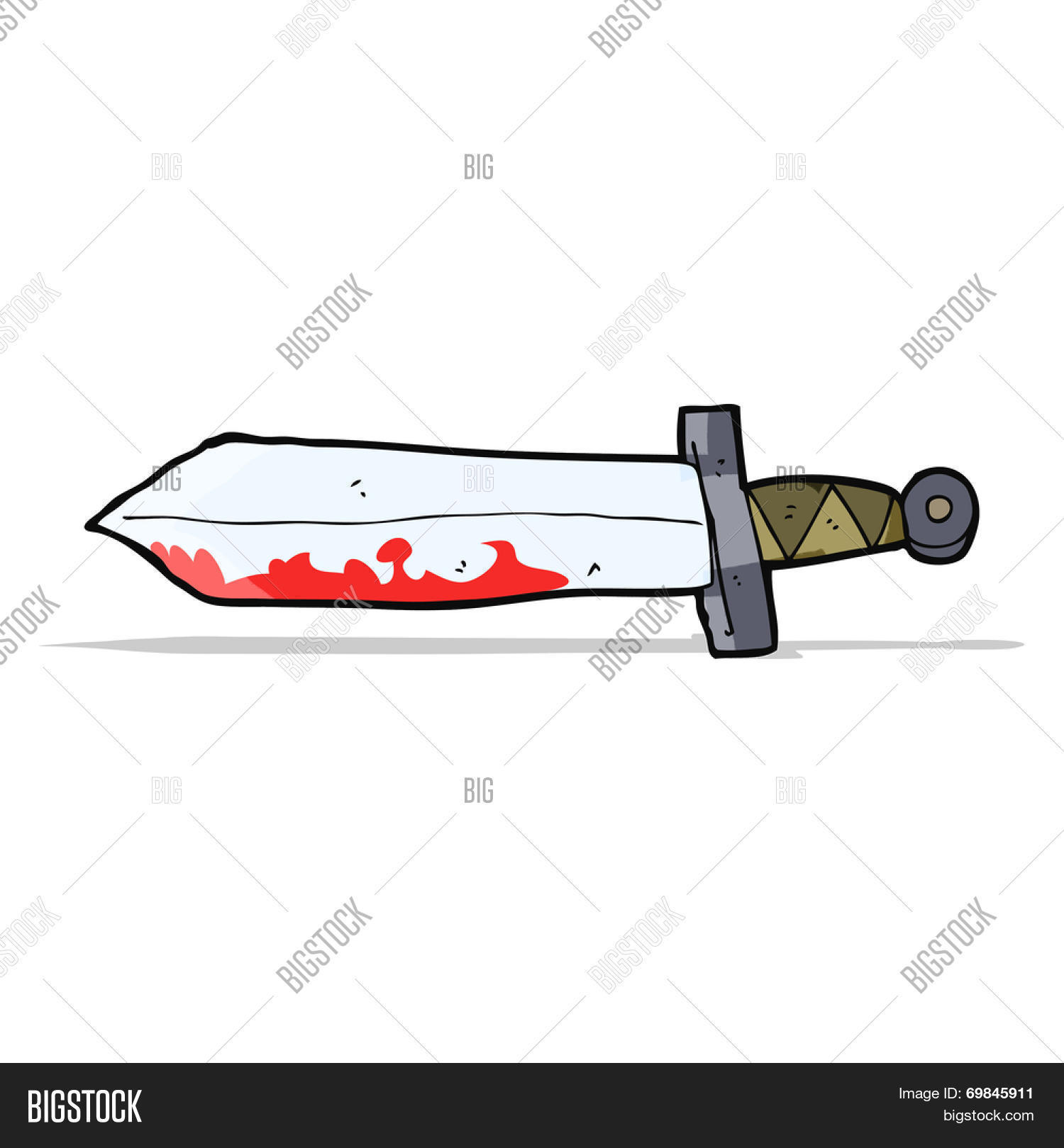 Cartoon Bloody Sword Image & Photo (Free Trial) | Bigstock