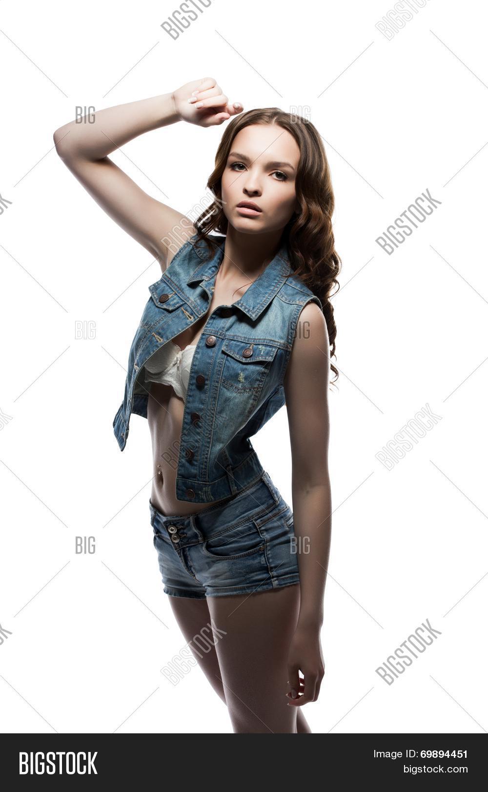 Cute Slim Girl Posing Image & Photo (Free Trial) | Bigstock