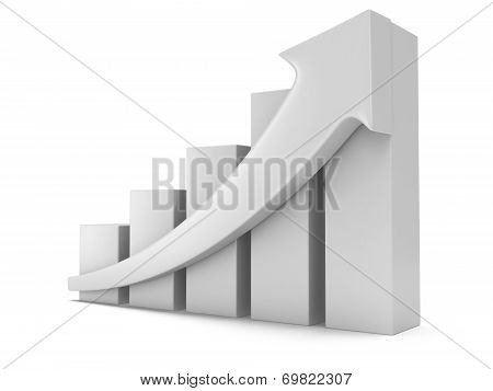 White Bar Graph Red Image & Photo (Free Trial) | Bigstock