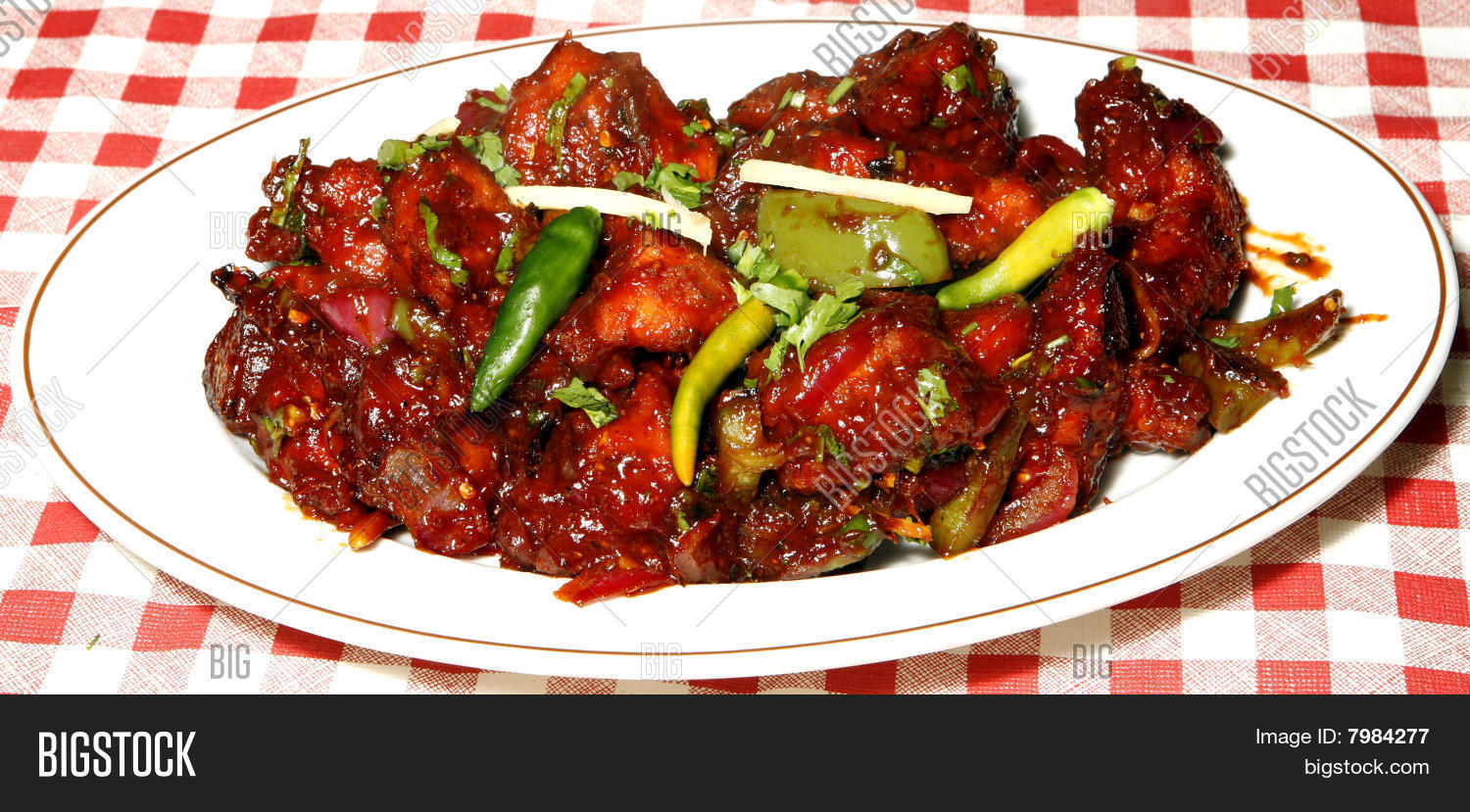 Chilli Chicken Plates Image & Photo (Free Trial) | Bigstock