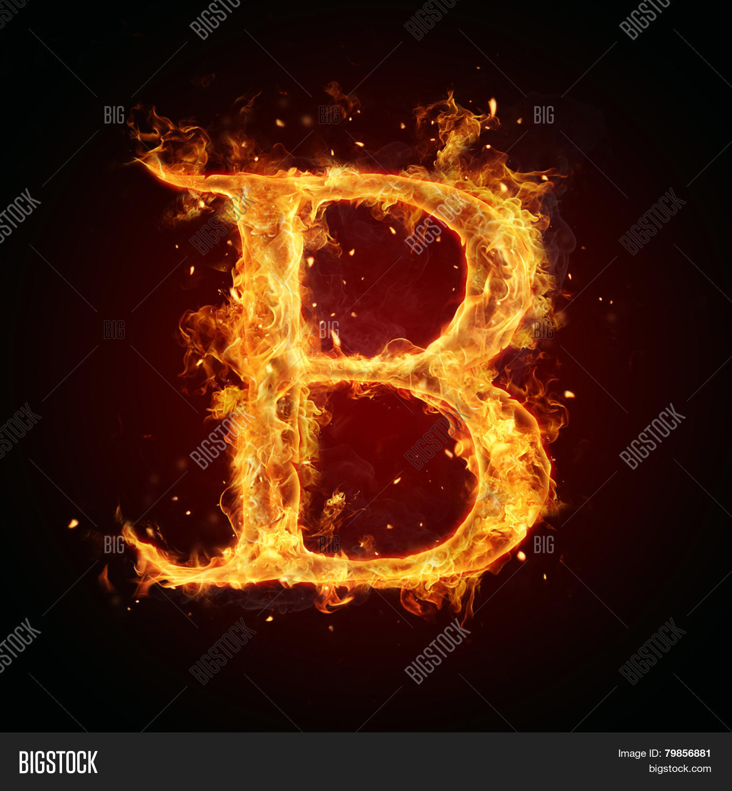 Burning Fire Letter Image & Photo (Free Trial) | Bigstock