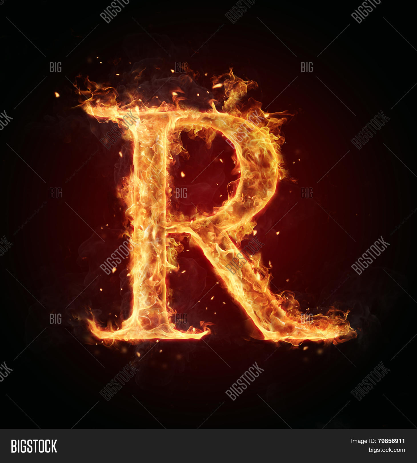 Burning Fire Letter Image & Photo (Free Trial) | Bigstock