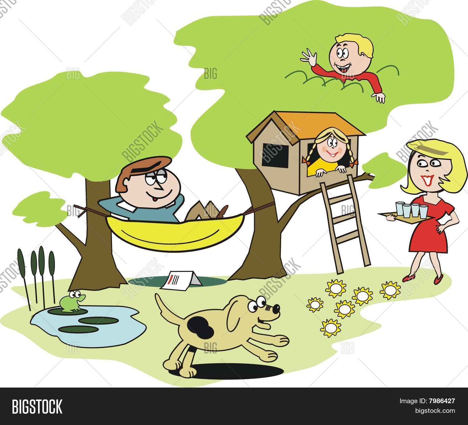 Family Relaxing Vector & Photo (Free Trial) | Bigstock