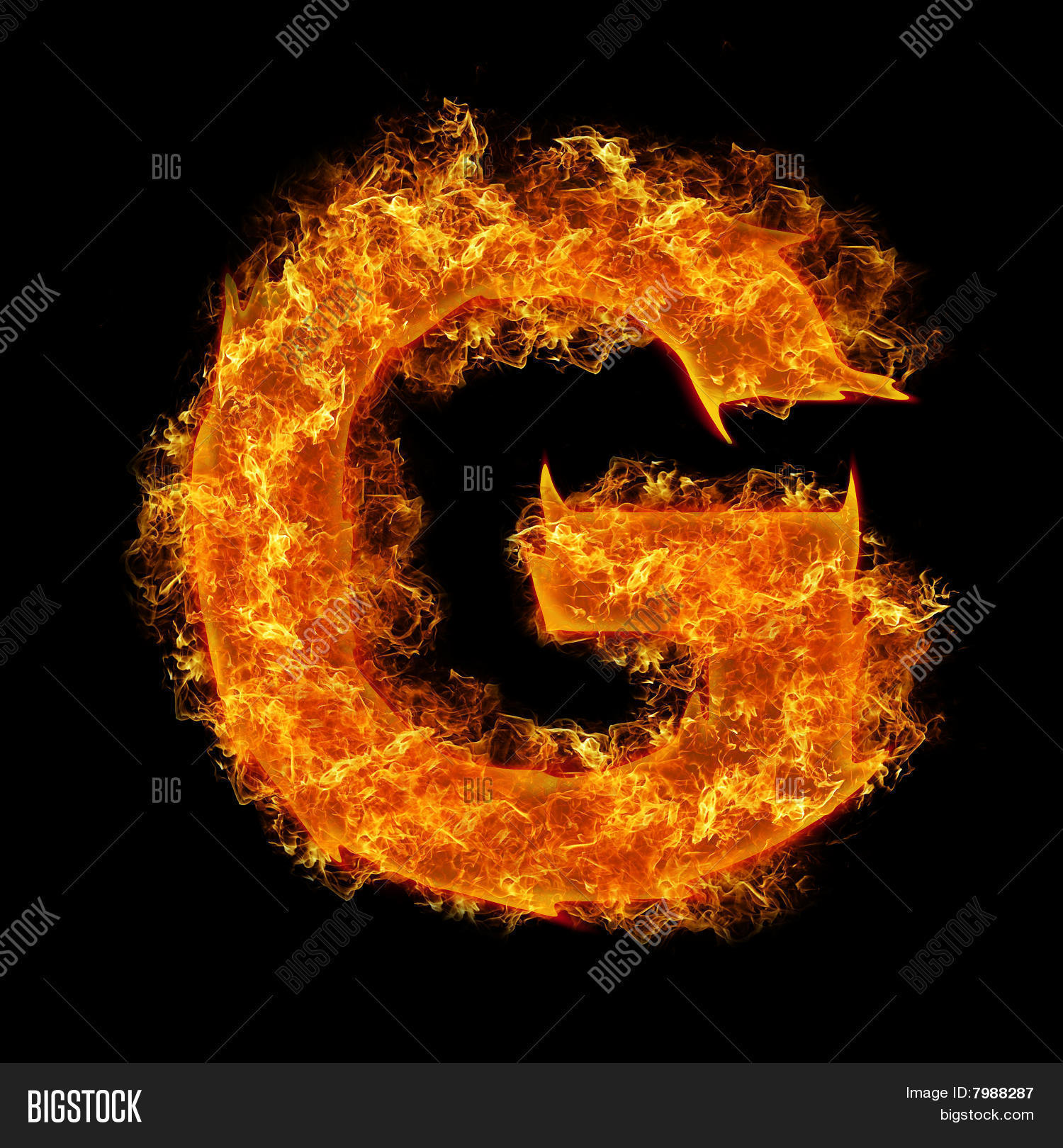 Fire Letter G Image & Photo (Free Trial) | Bigstock
