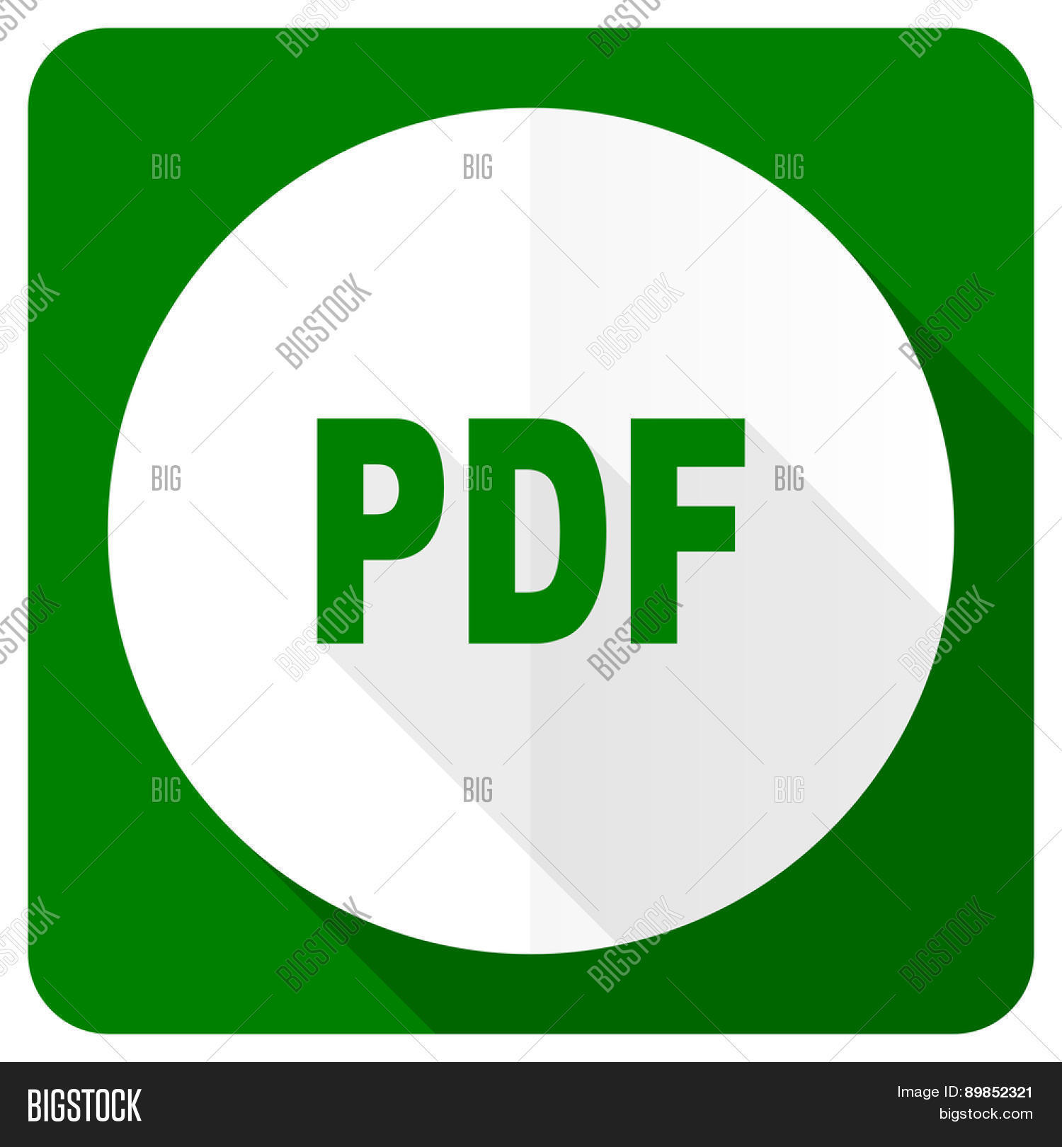 Pdf Flat Icon Image & Photo (Free Trial) | Bigstock