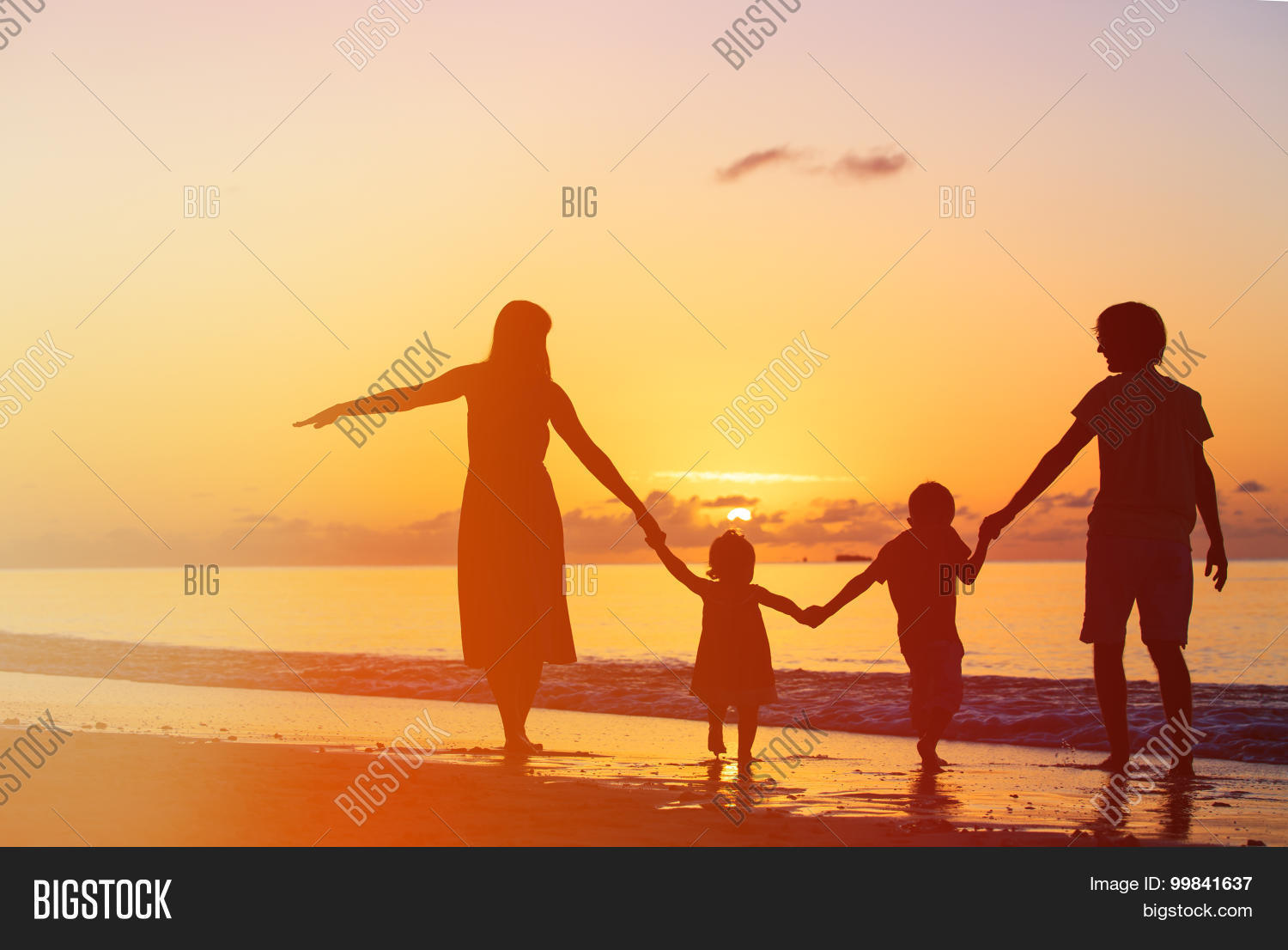 Happy Family Two Kids Image & Photo (Free Trial) | Bigstock
