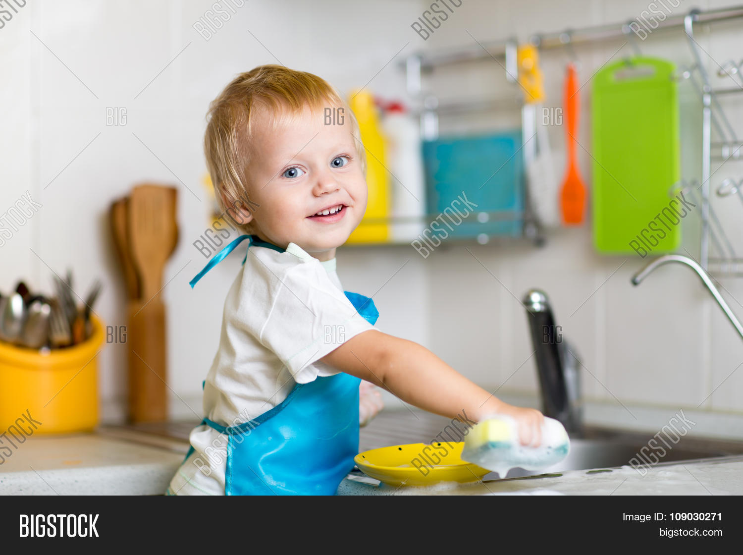 Toddler Child Washing Image & Photo (Free Trial) | Bigstock