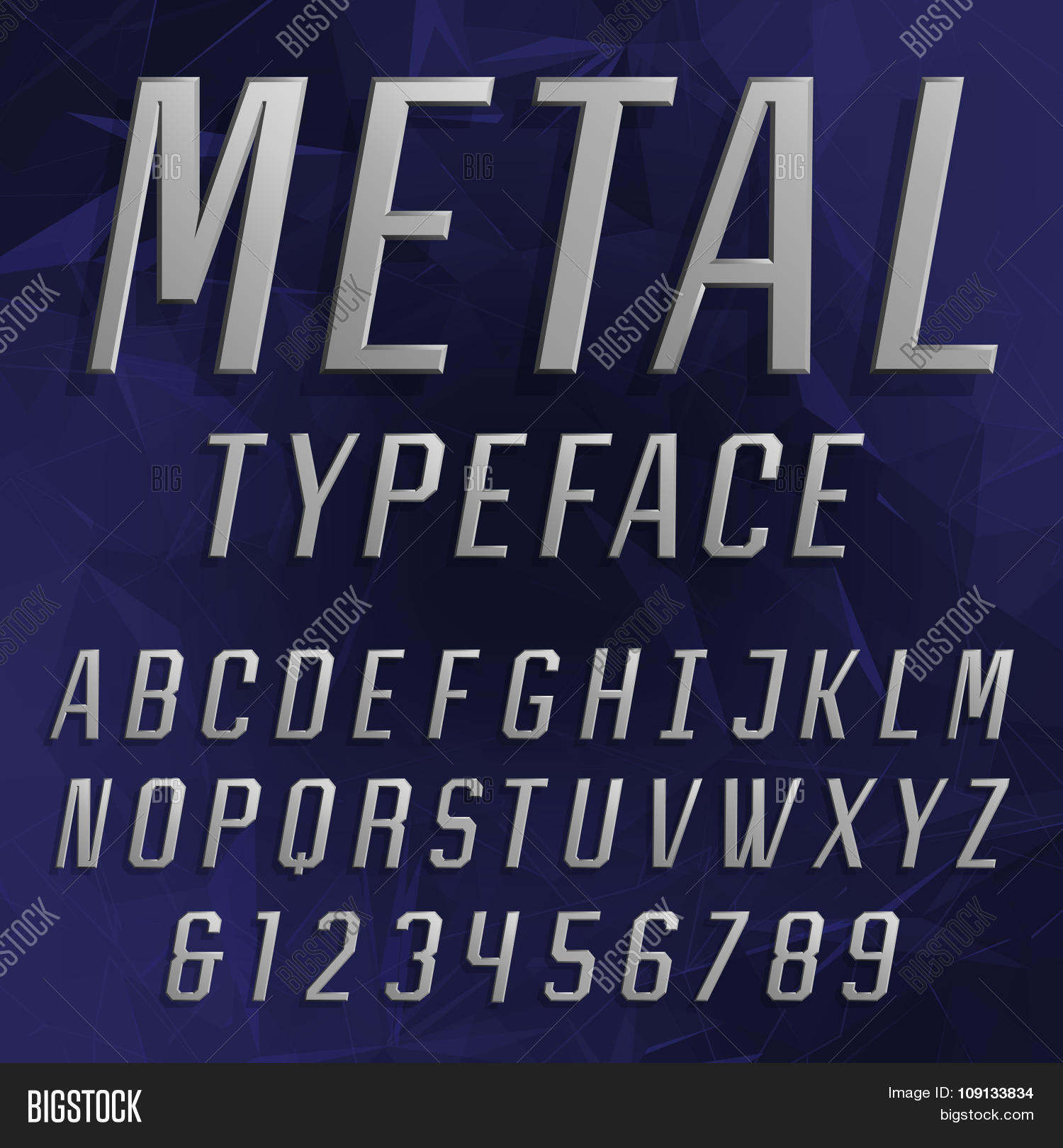 Chrome Alphabet Vector & Photo (Free Trial) | Bigstock