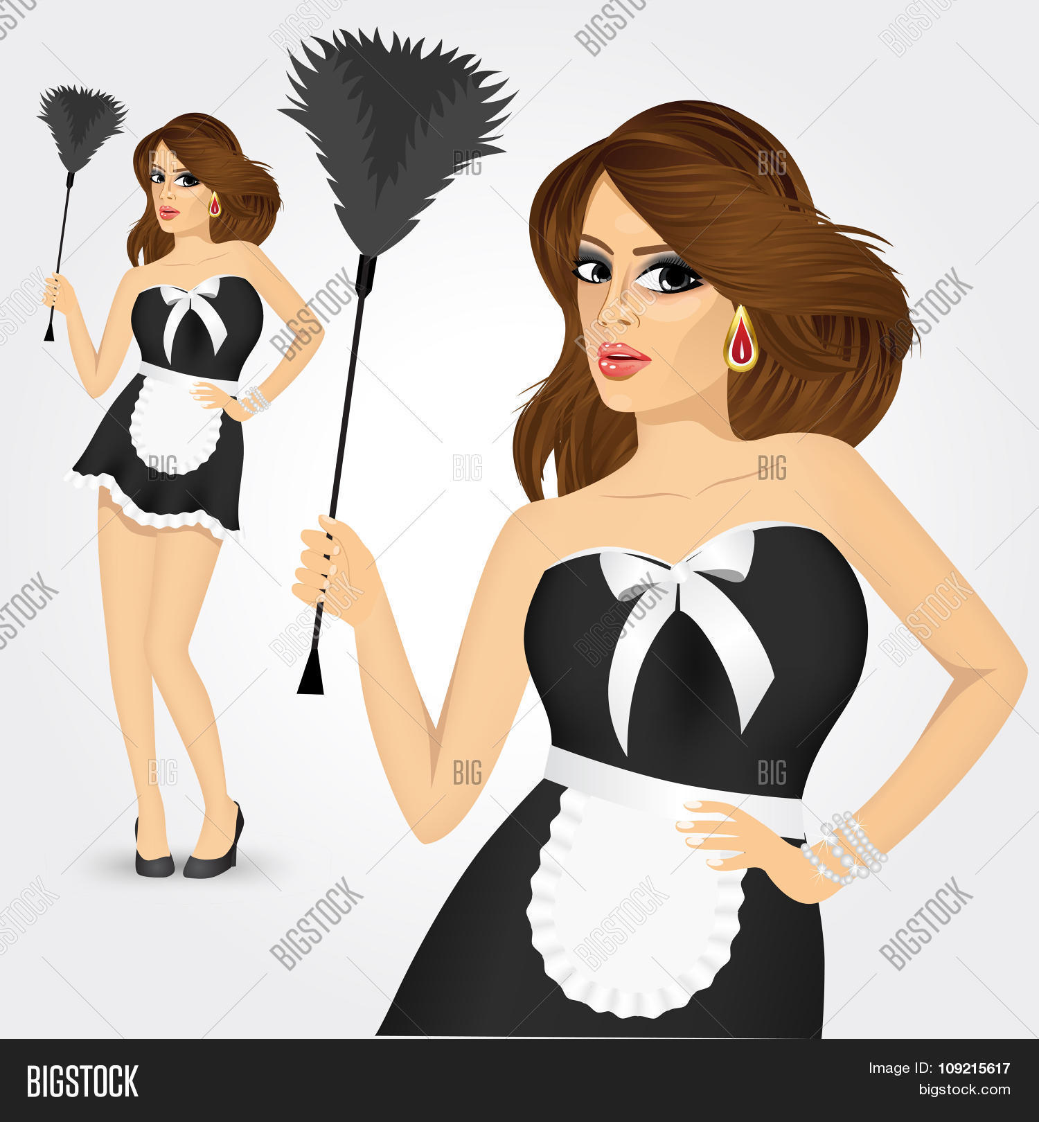 Young Maid Classic Vector & Photo (Free Trial) | Bigstock