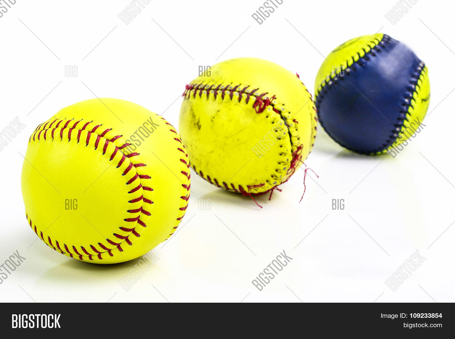 Yellow Ball Softball Image & Photo (Free Trial) | Bigstock