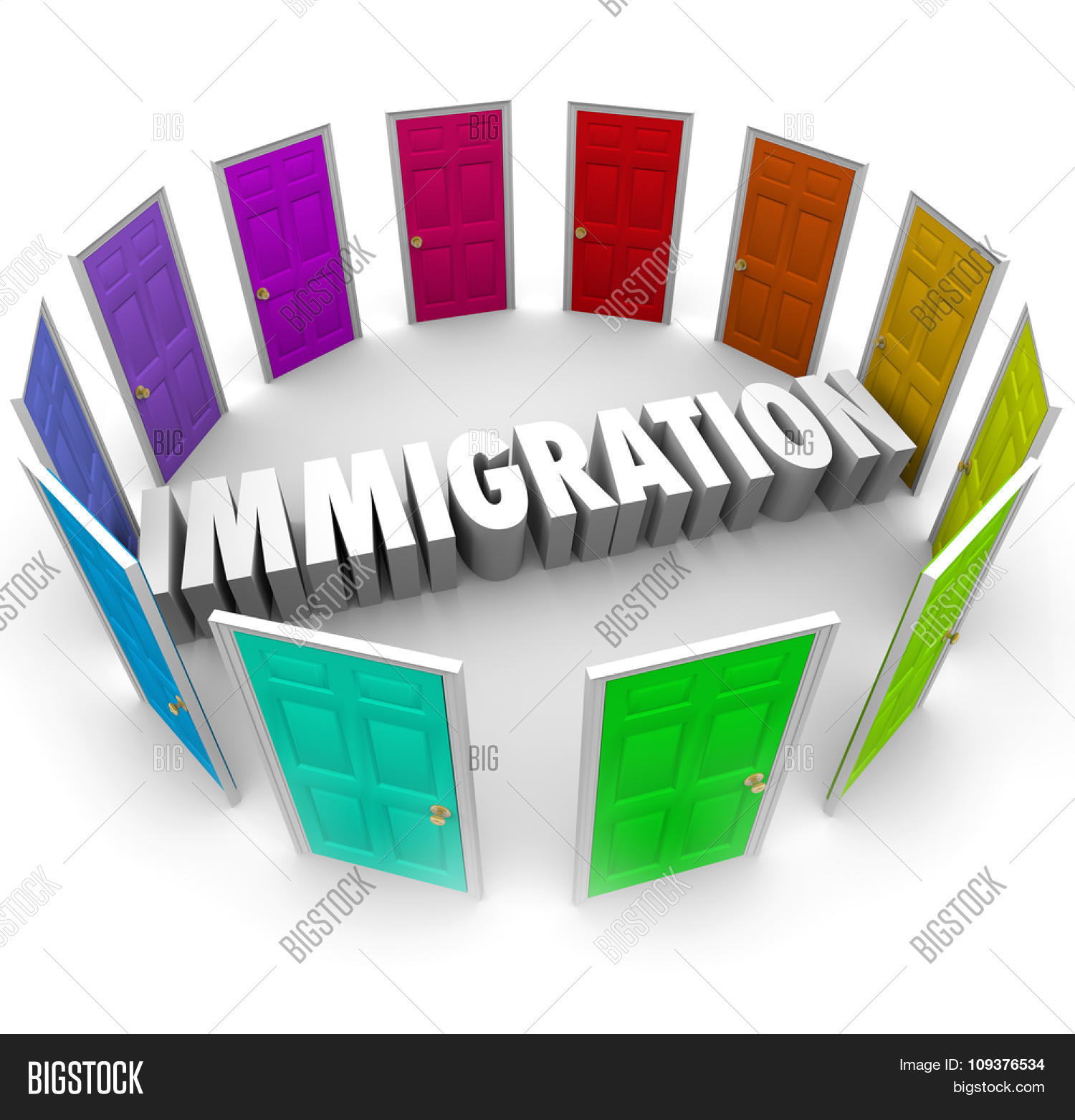 Immigration Word 3d Image & Photo (Free Trial) | Bigstock