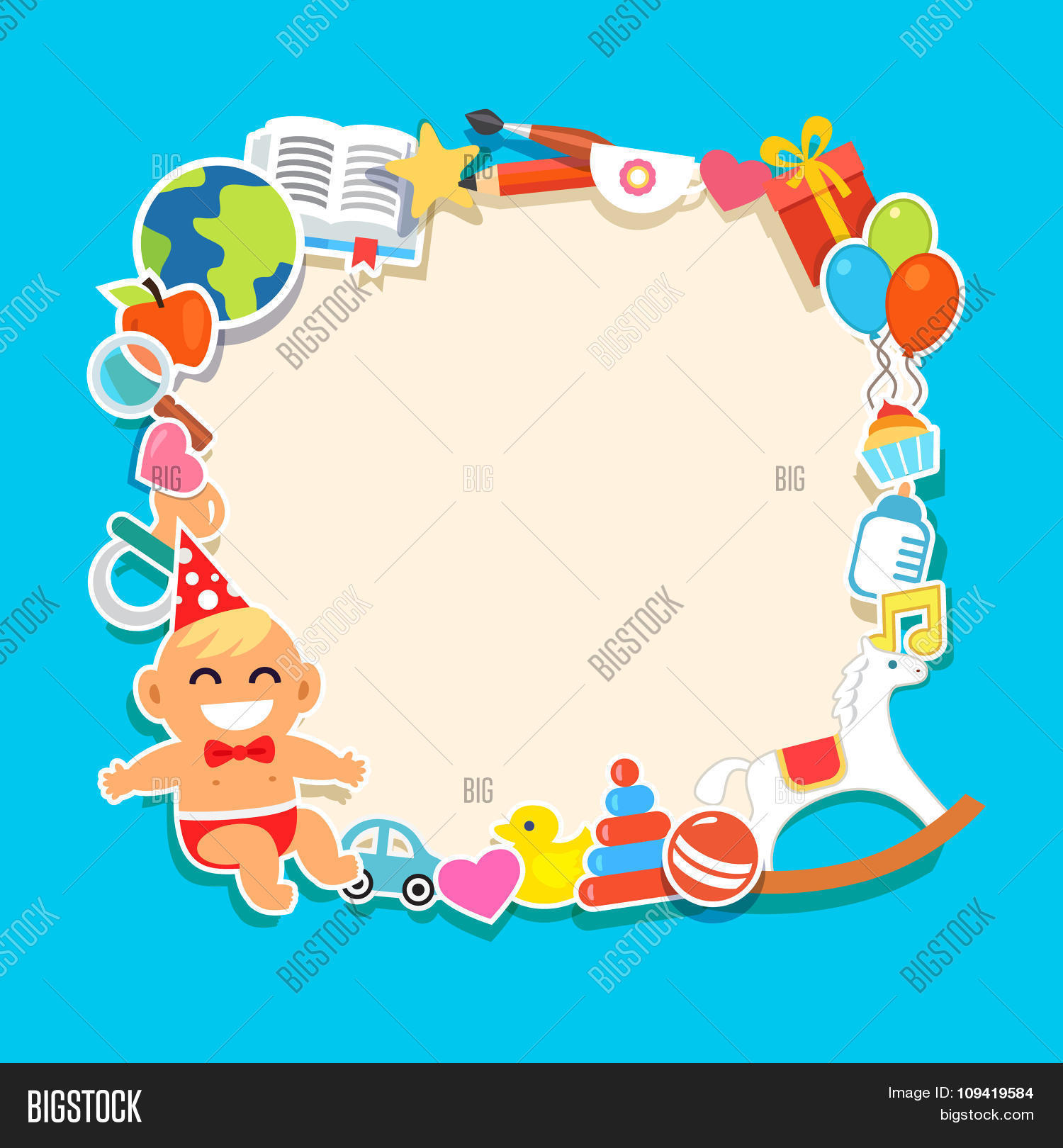 Cartoon Kids Frame Vector & Photo (Free Trial) | Bigstock