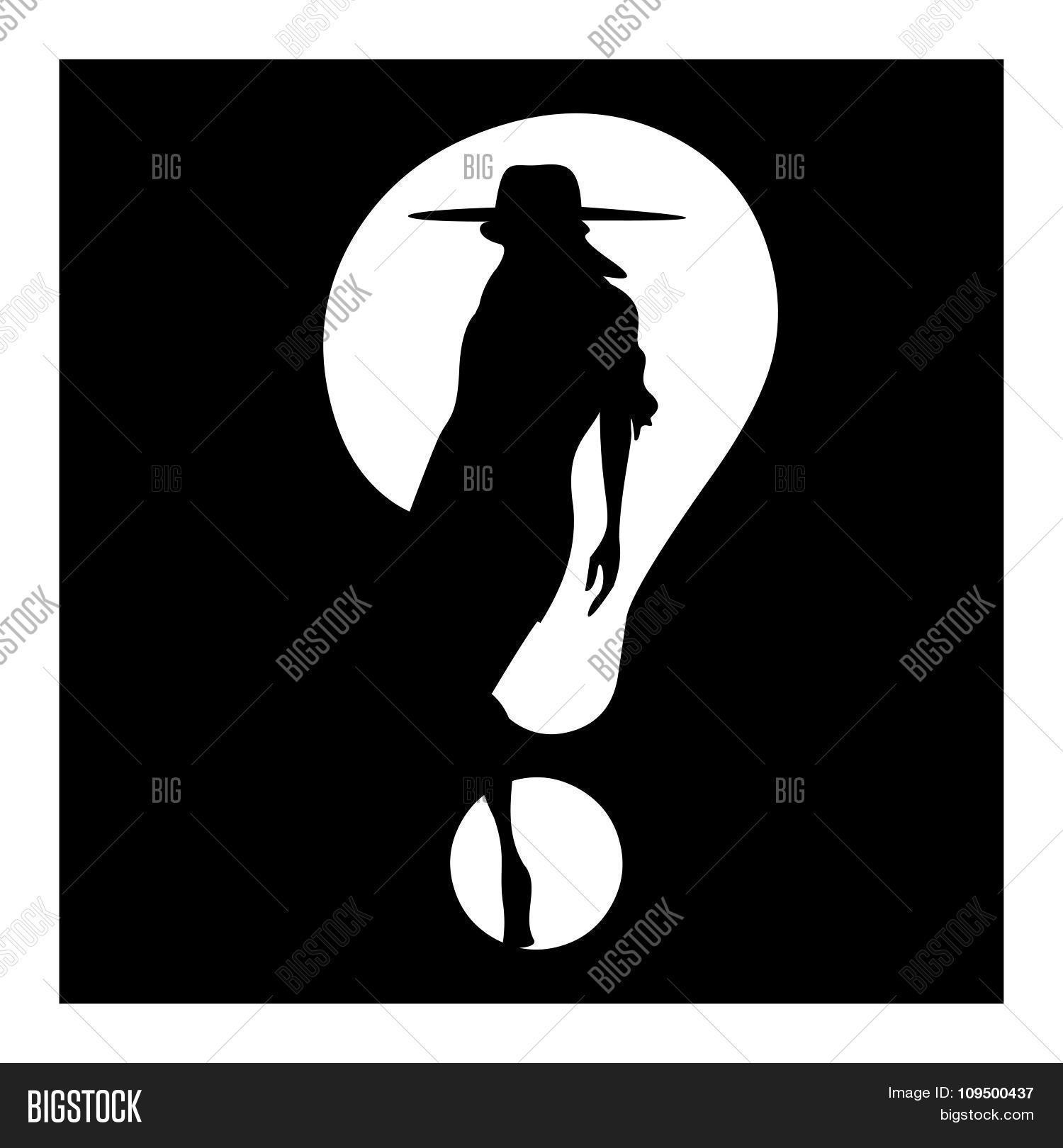 Question Mark Woman Vector & Photo (Free Trial) | Bigstock