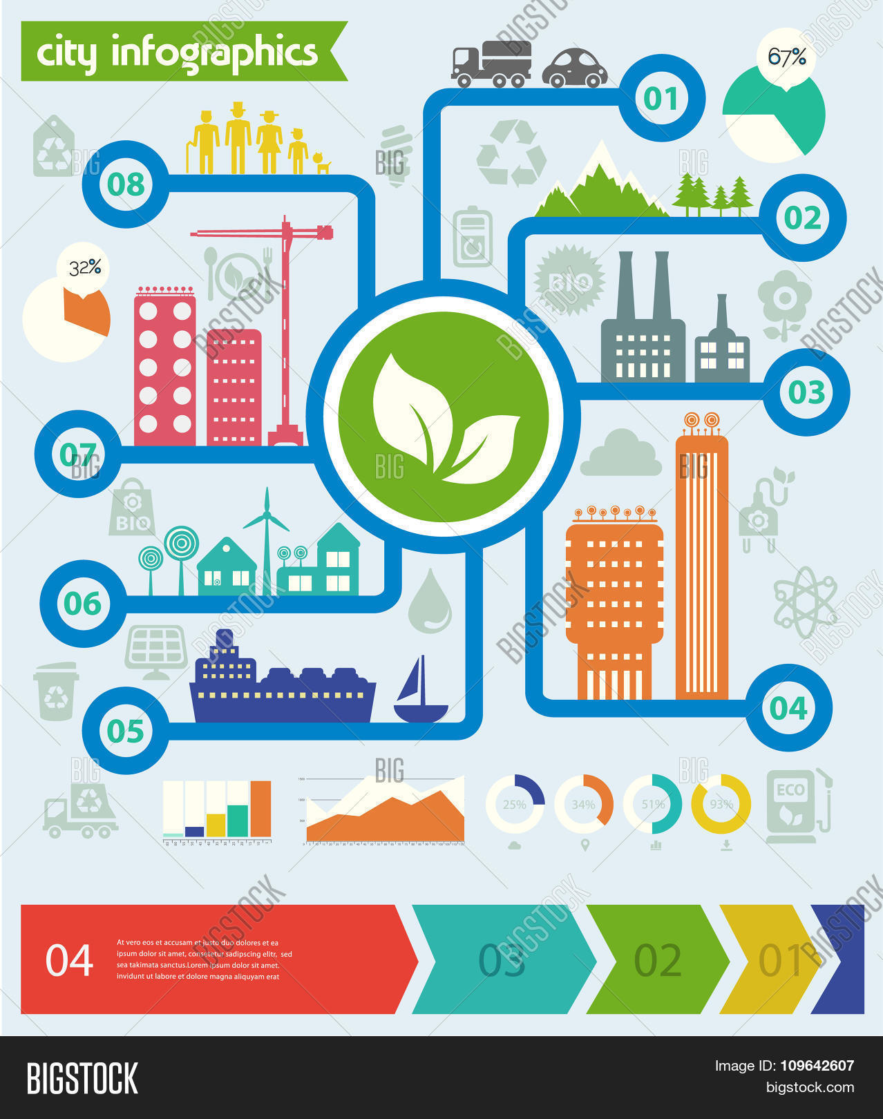 Lat Vector Eco City Vector & Photo (Free Trial) | Bigstock