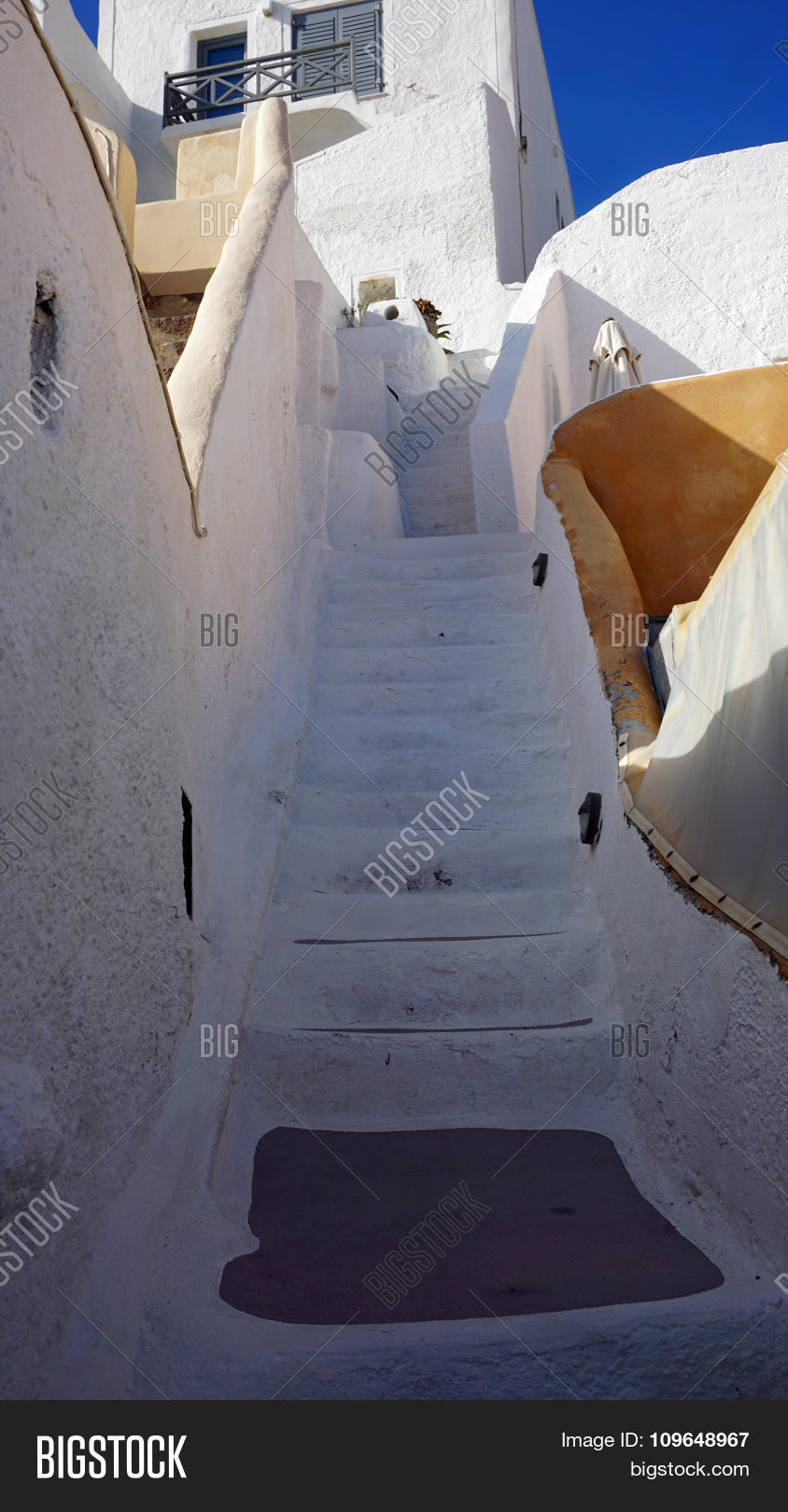 Steps Stairs Oia Image & Photo (Free Trial) | Bigstock