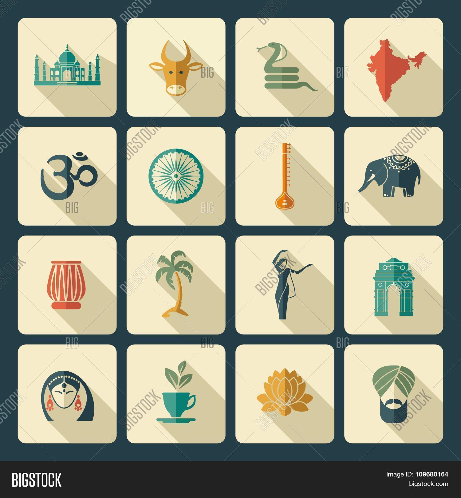 Icons India Vector & Photo (Free Trial) | Bigstock