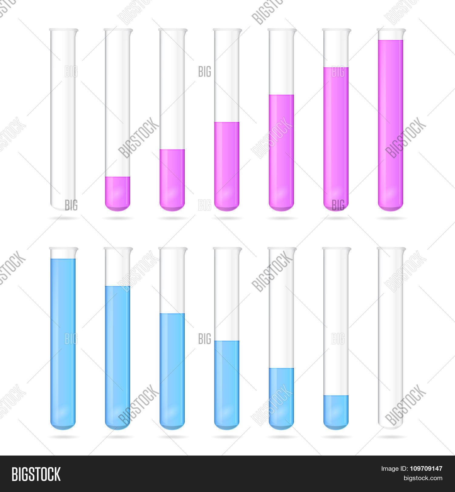 Vector y foto Test Tubes Row (prueba gratis) | Bigstock