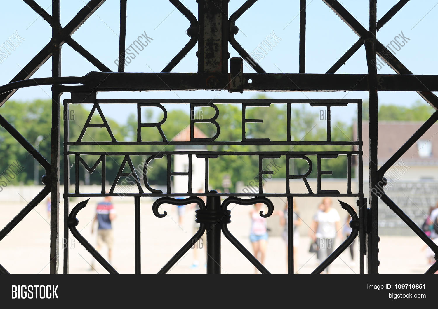 Arbeit Macht Frei Lettering Font Printable