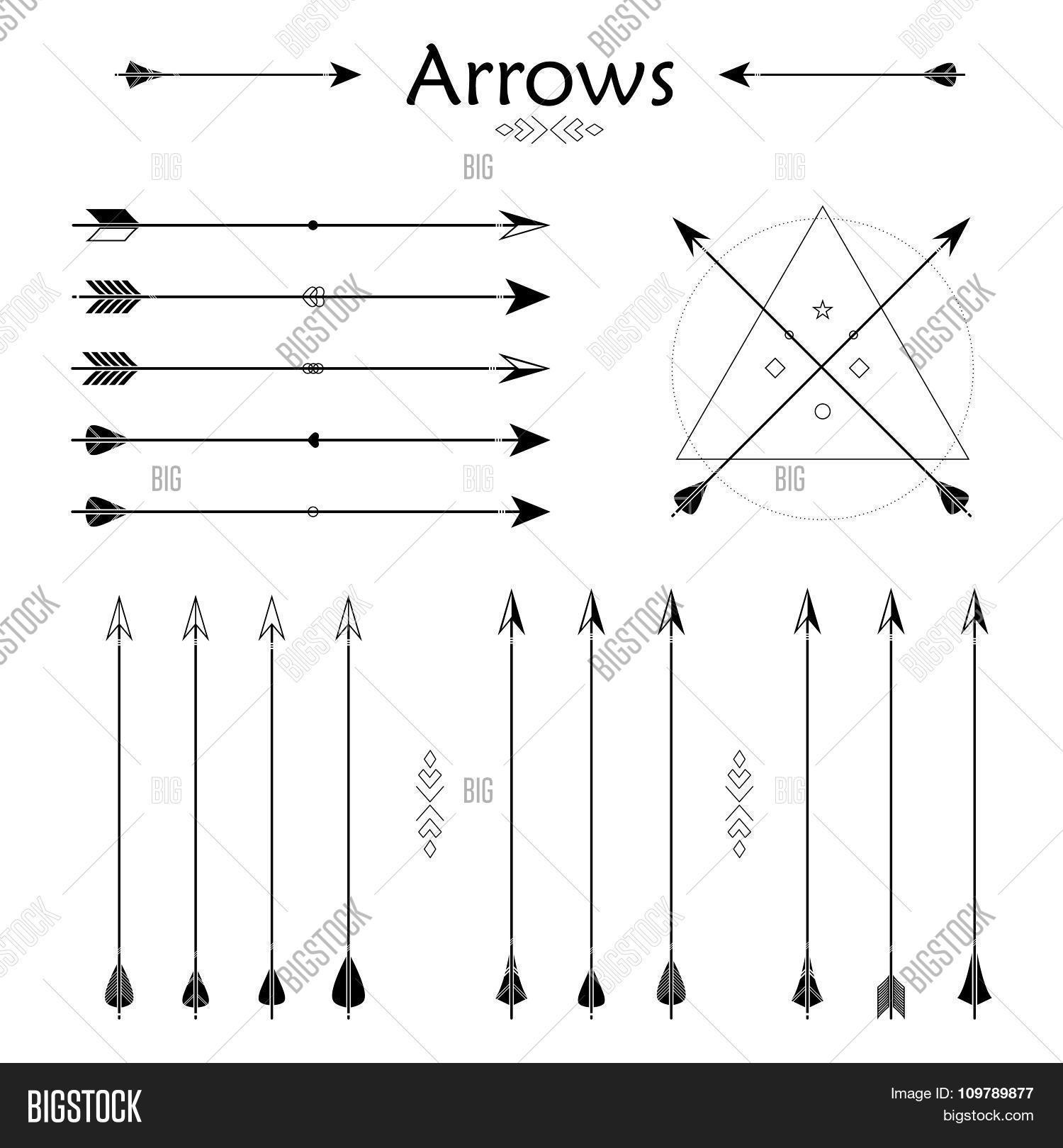 Arrow Clip Art Set Vector & Photo (Free Trial) | Bigstock