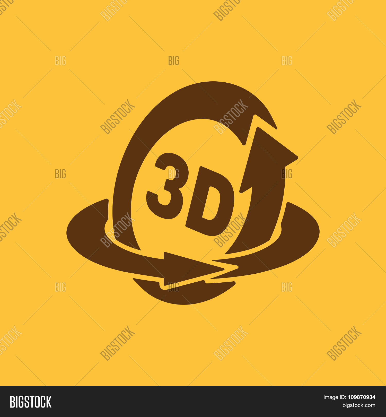 3d Icon. Rotation Vector & Photo (Free Trial) | Bigstock