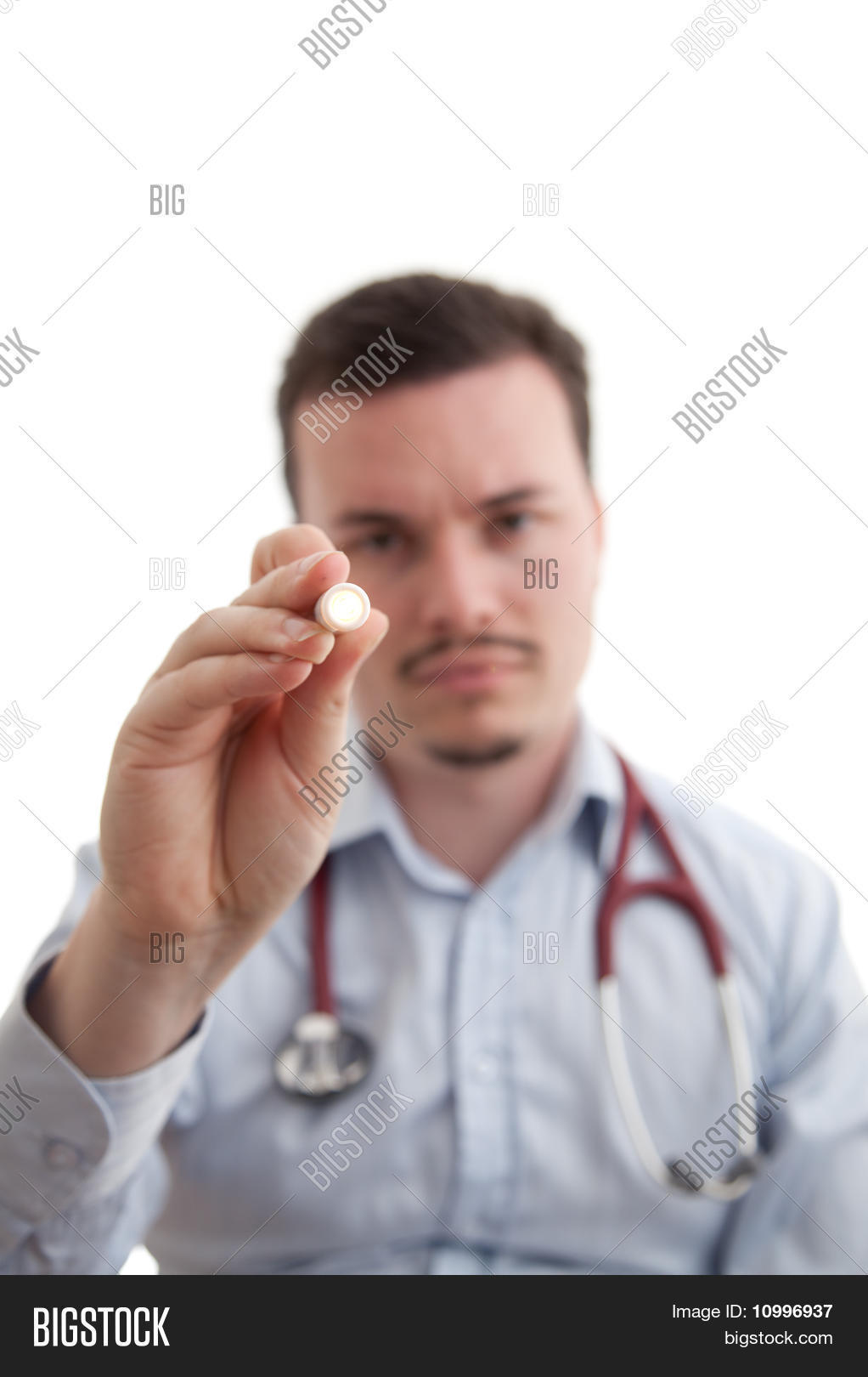 Doctor Checking Pupil Image & Photo (Free Trial) | Bigstock
