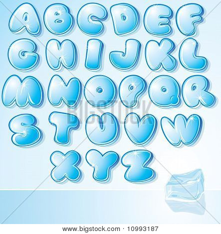 Design Ice Font Vector & Photo (Free Trial) | Bigstock