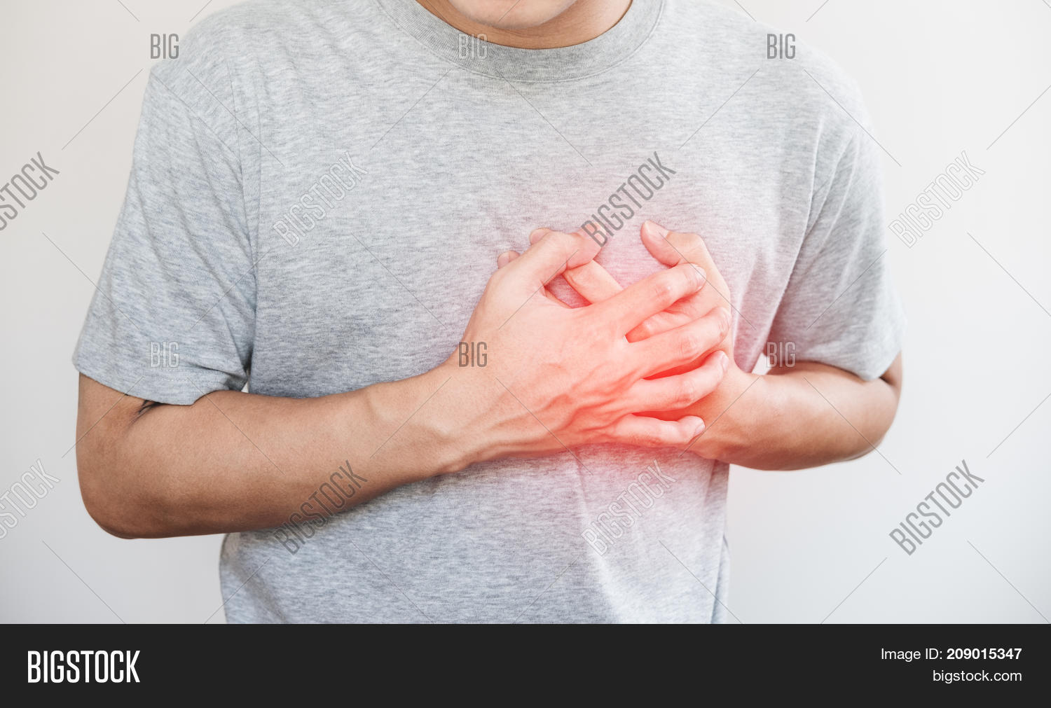 Man Touching His Heart Image & Photo (Free Trial) | Bigstock