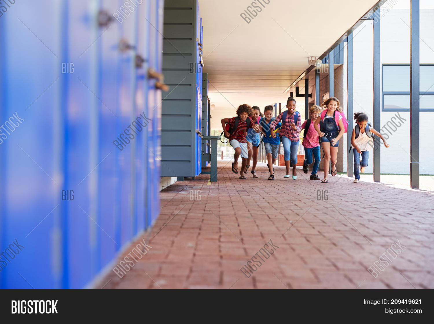 School Kids Running Image & Photo (Free Trial) | Bigstock