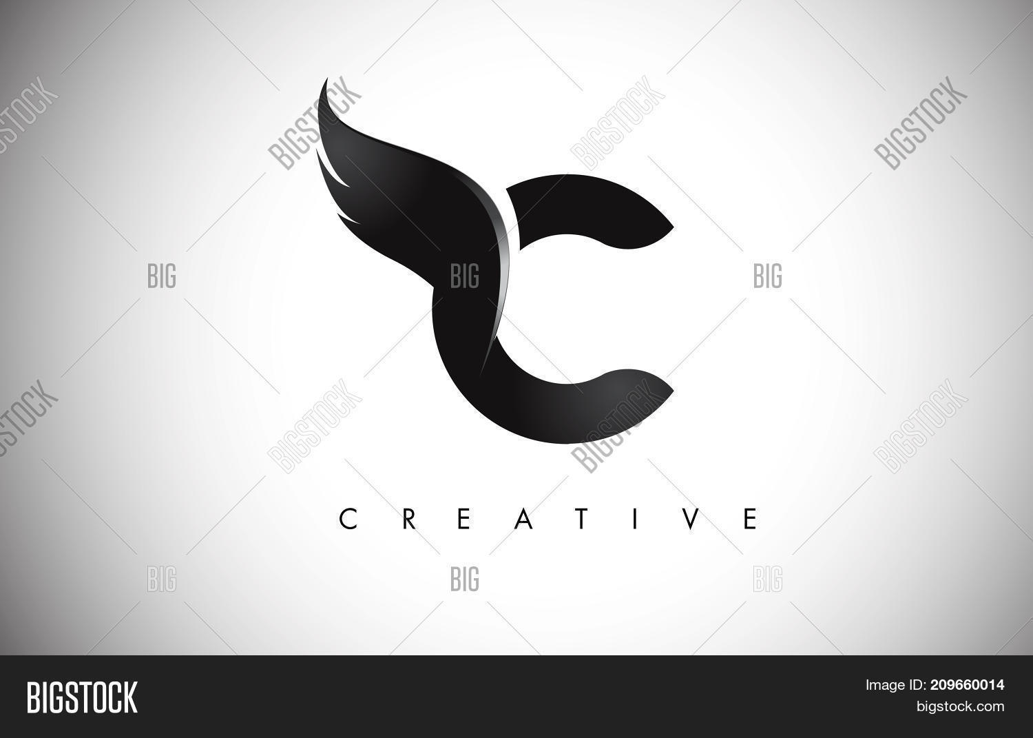 C Letter Wings Logo Vector & Photo (Free Trial) | Bigstock