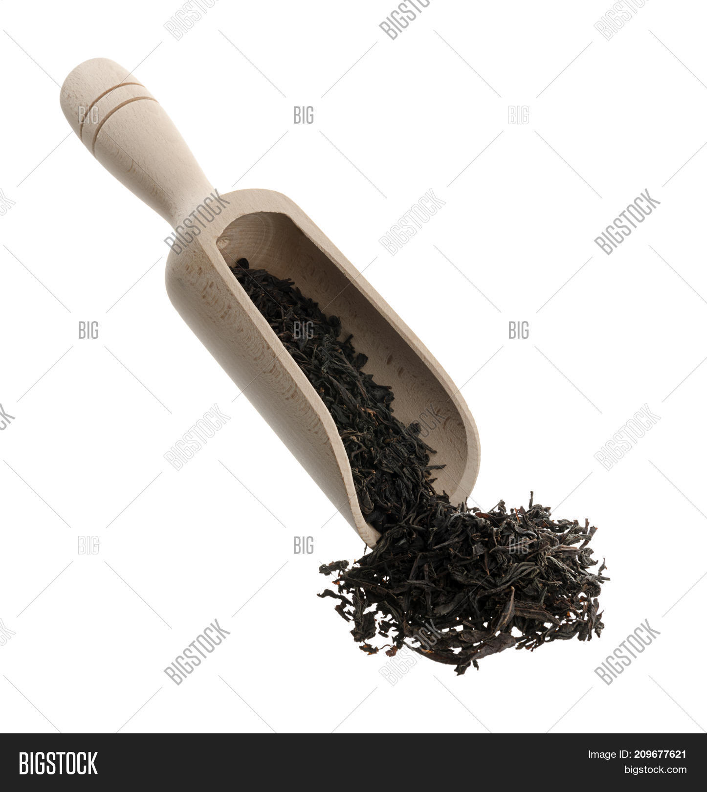 Wooden Tea Scoop Full Image & Photo (Free Trial) | Bigstock