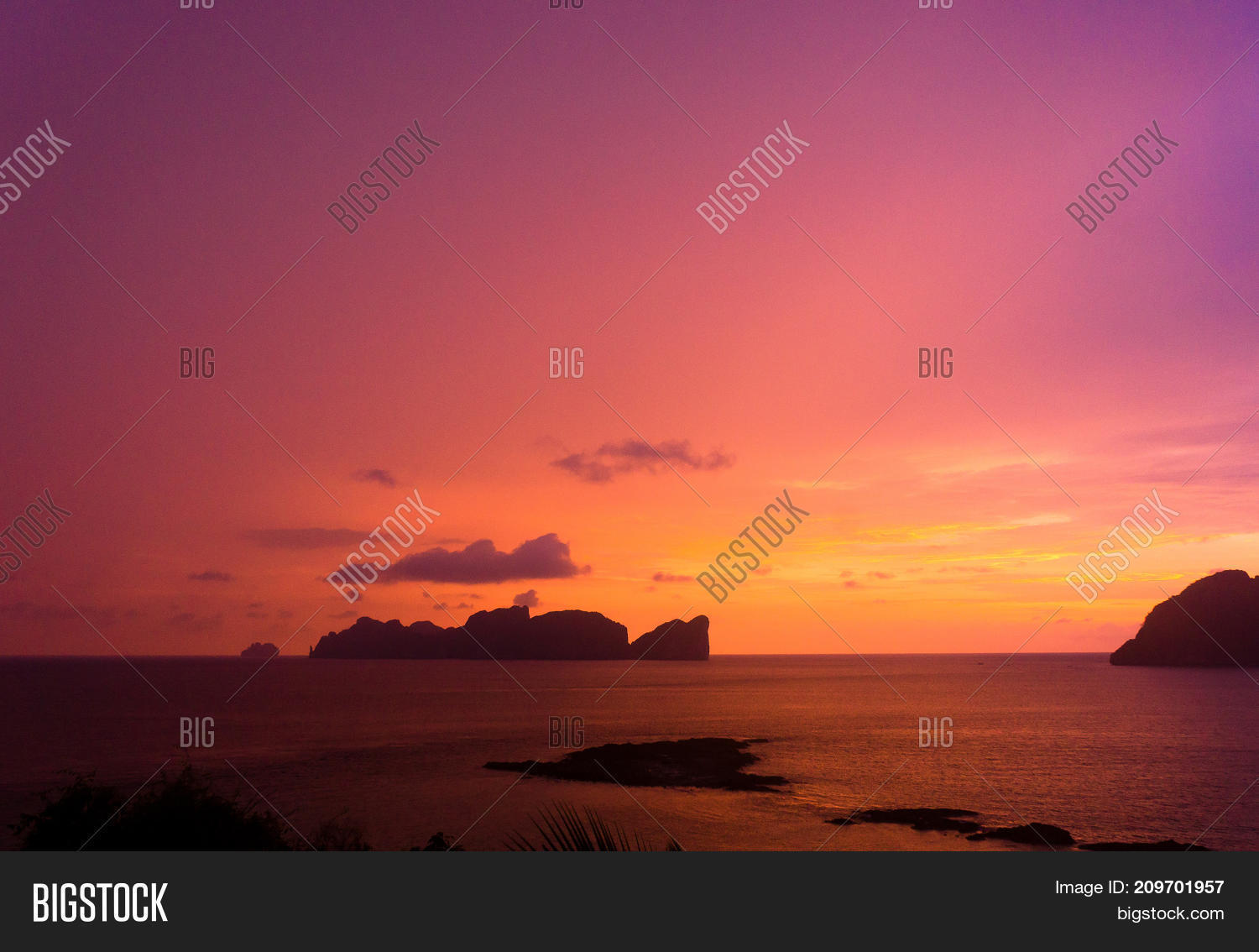 Sunset Glow Idyllic Image & Photo (Free Trial) | Bigstock