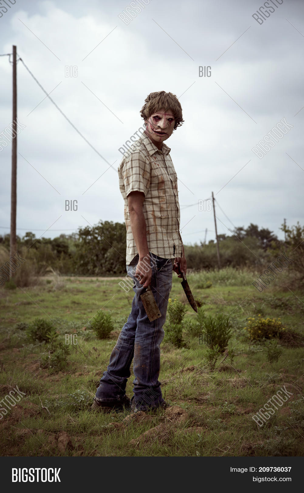 Scary Disfigured Man Image & Photo (Free Trial) | Bigstock