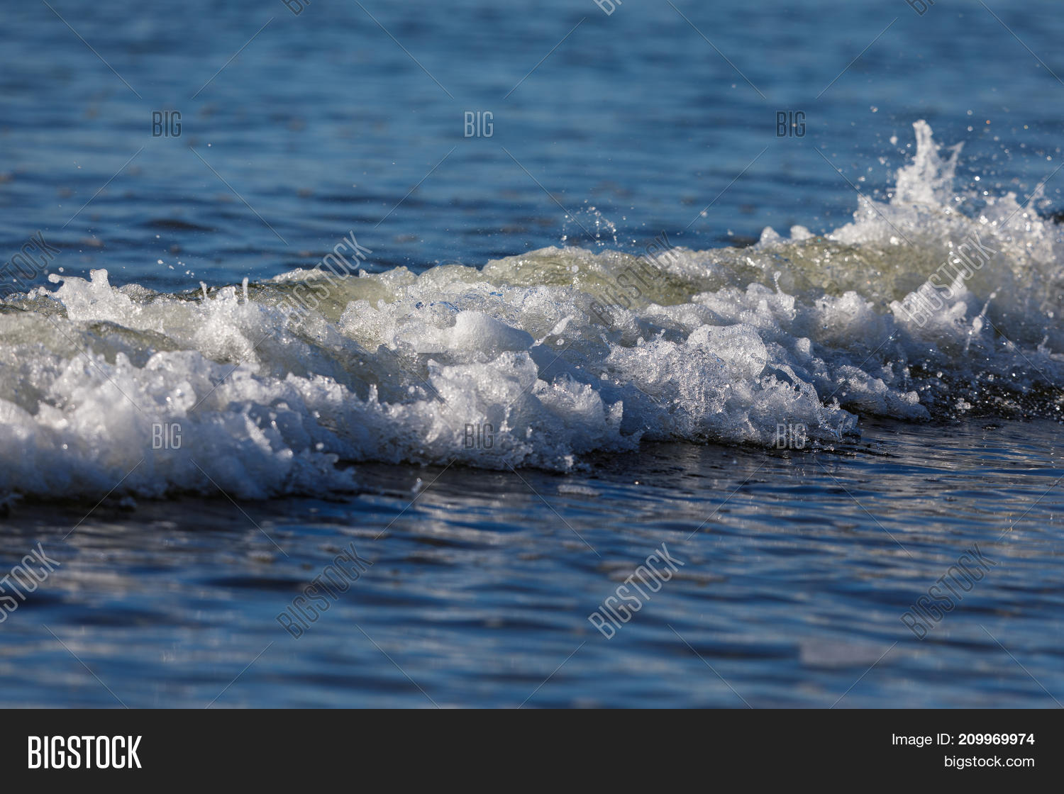 Small Wave Blue Ocean Image & Photo (Free Trial) | Bigstock