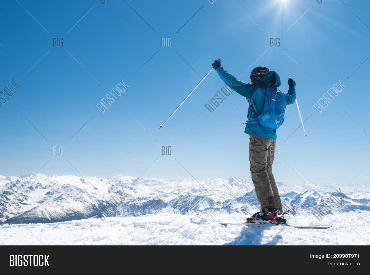 Happy Skier Top Image & Photo (Free Trial) | Bigstock
