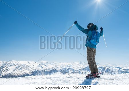Happy Skier Top Image & Photo (Free Trial) | Bigstock