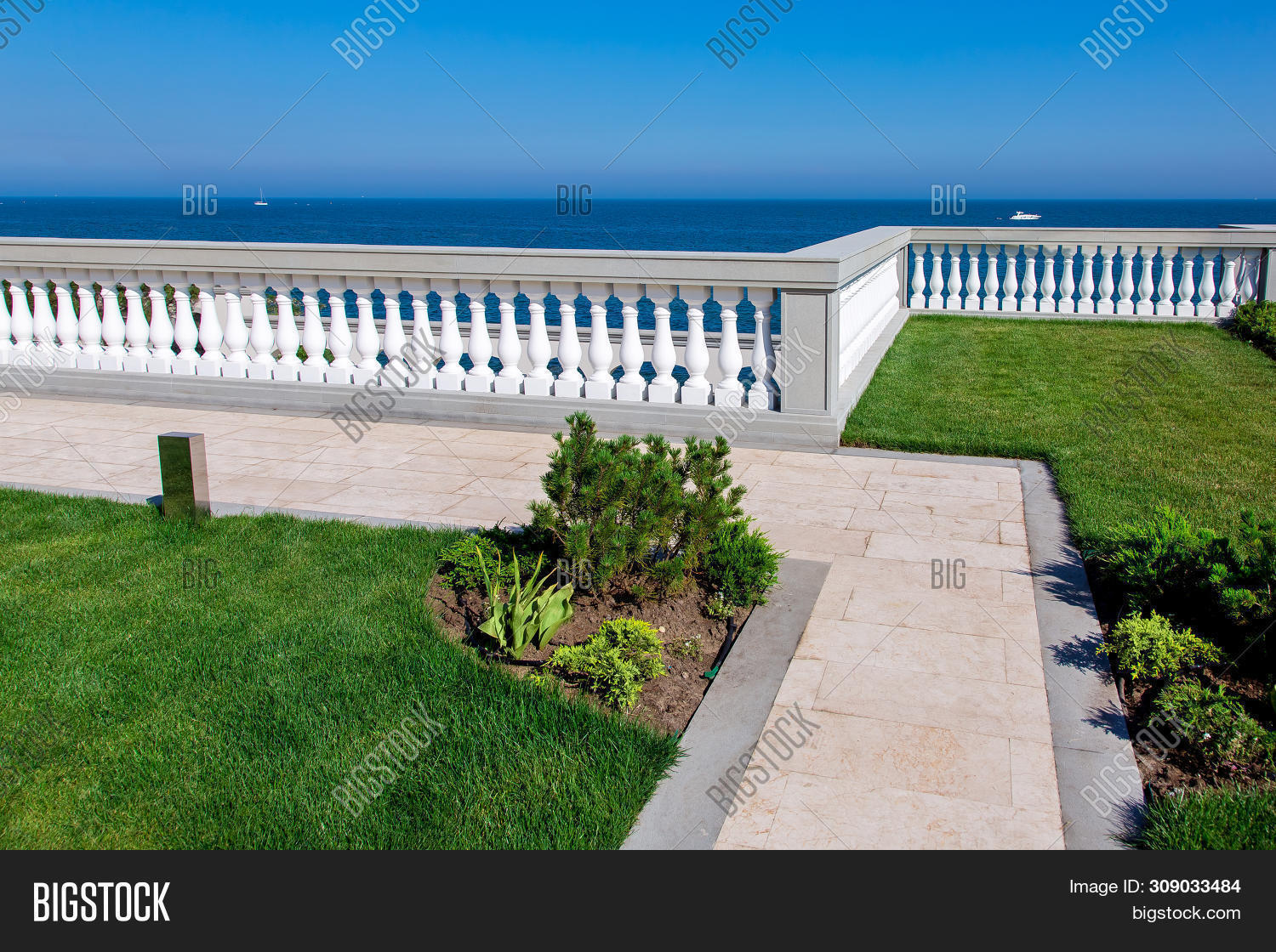 Walkway Marble Tiles Image & Photo (Free Trial) | Bigstock
