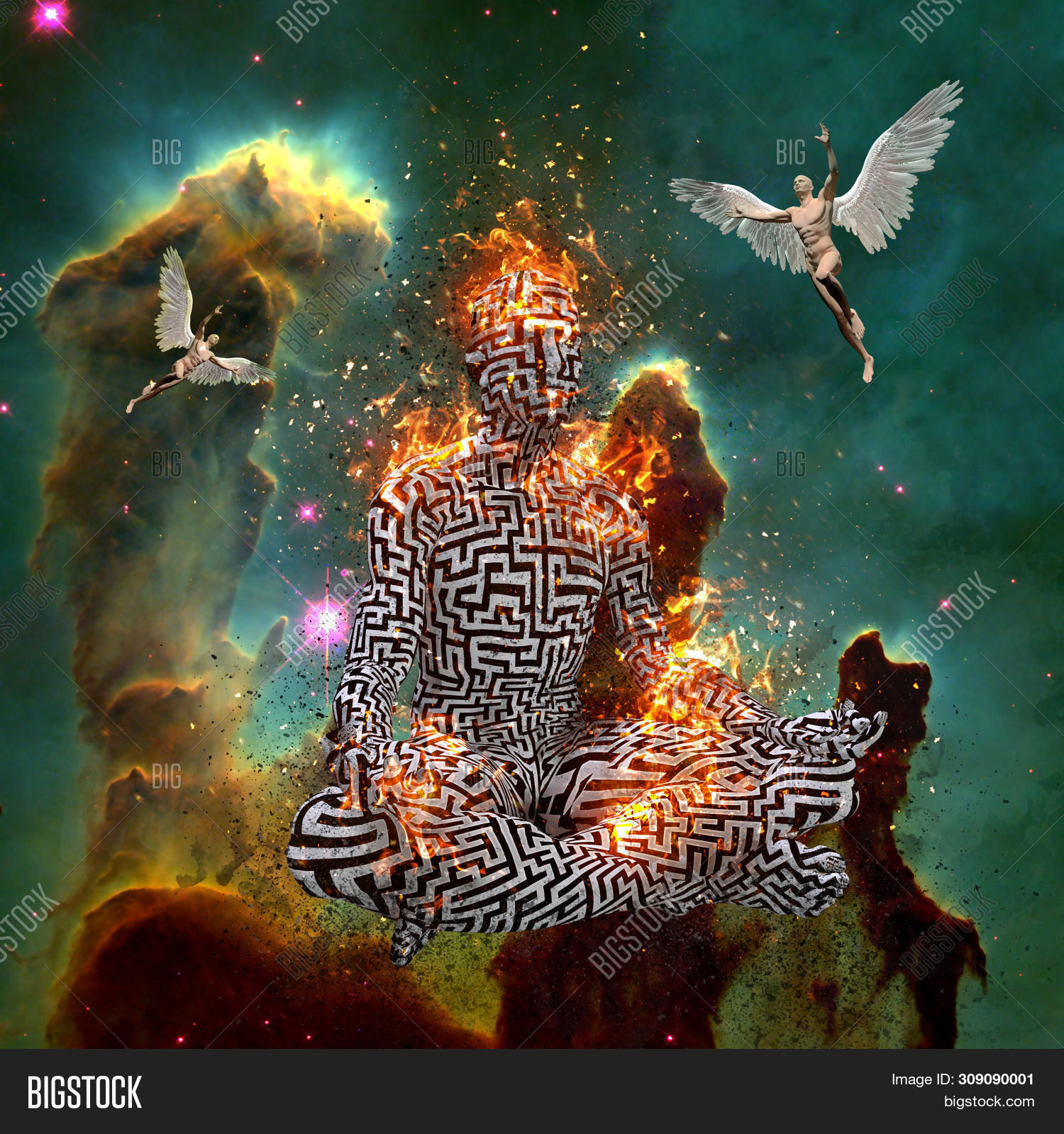 Surrealism. Figure Man Image & Photo (Free Trial) | Bigstock