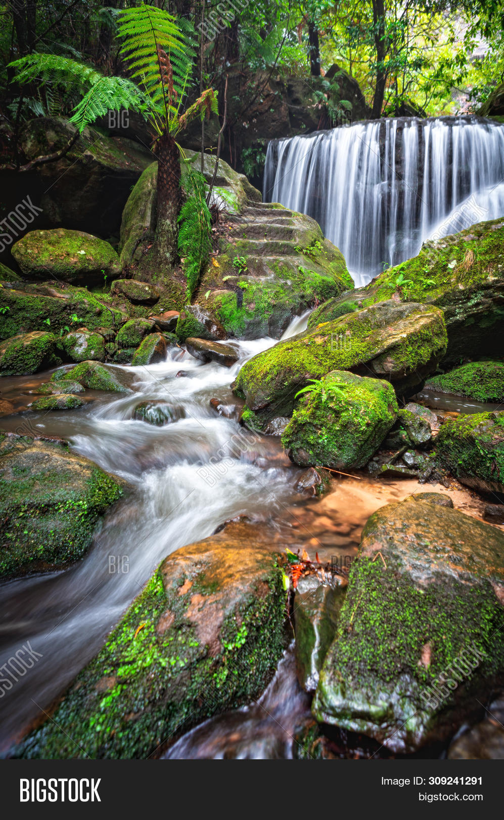 Cascading Waterfall Image & Photo (Free Trial) | Bigstock