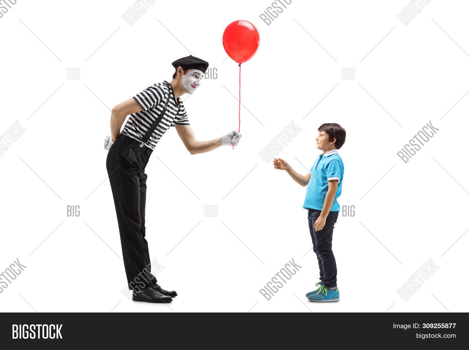 Full Length Shot Mime Image & Photo (Free Trial) | Bigstock