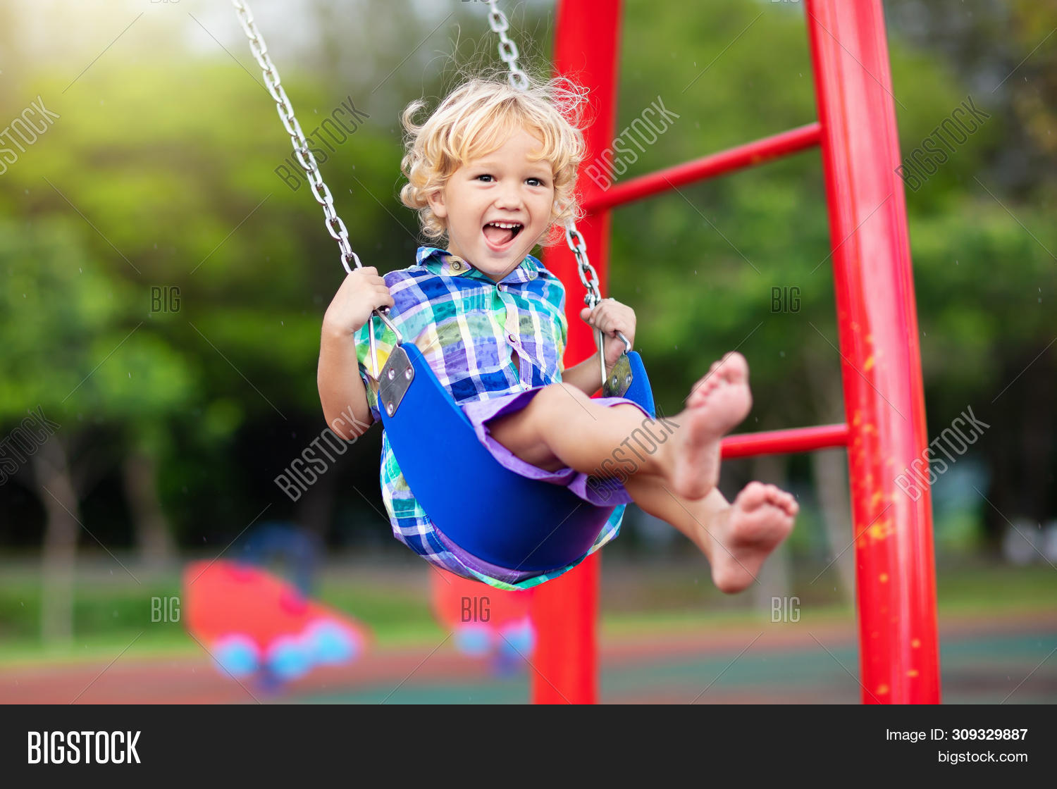 Child On Playground. Image & Photo (Free Trial) | Bigstock