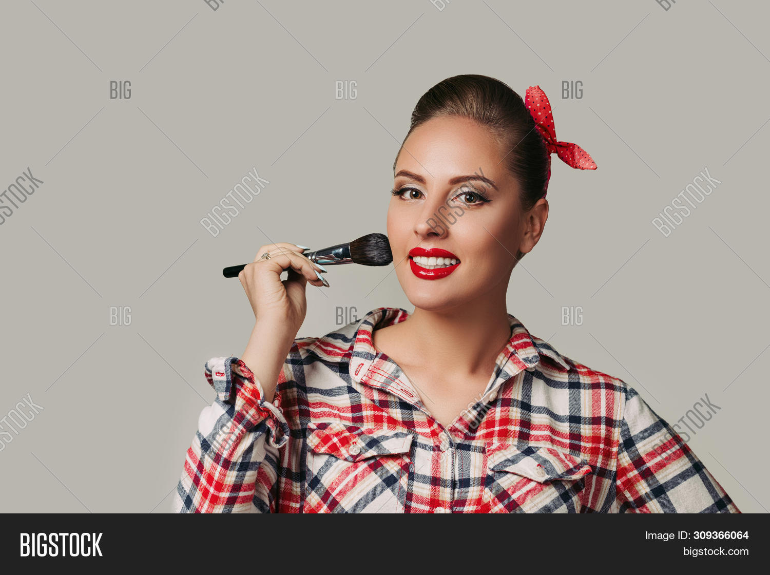 Smiling Pin- Girl Image & Photo (Free Trial) | Bigstock