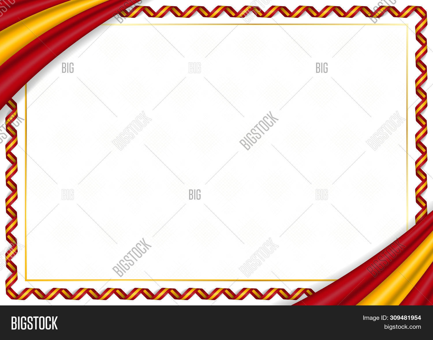 Border Made Spain Vector & Photo (Free Trial) | Bigstock