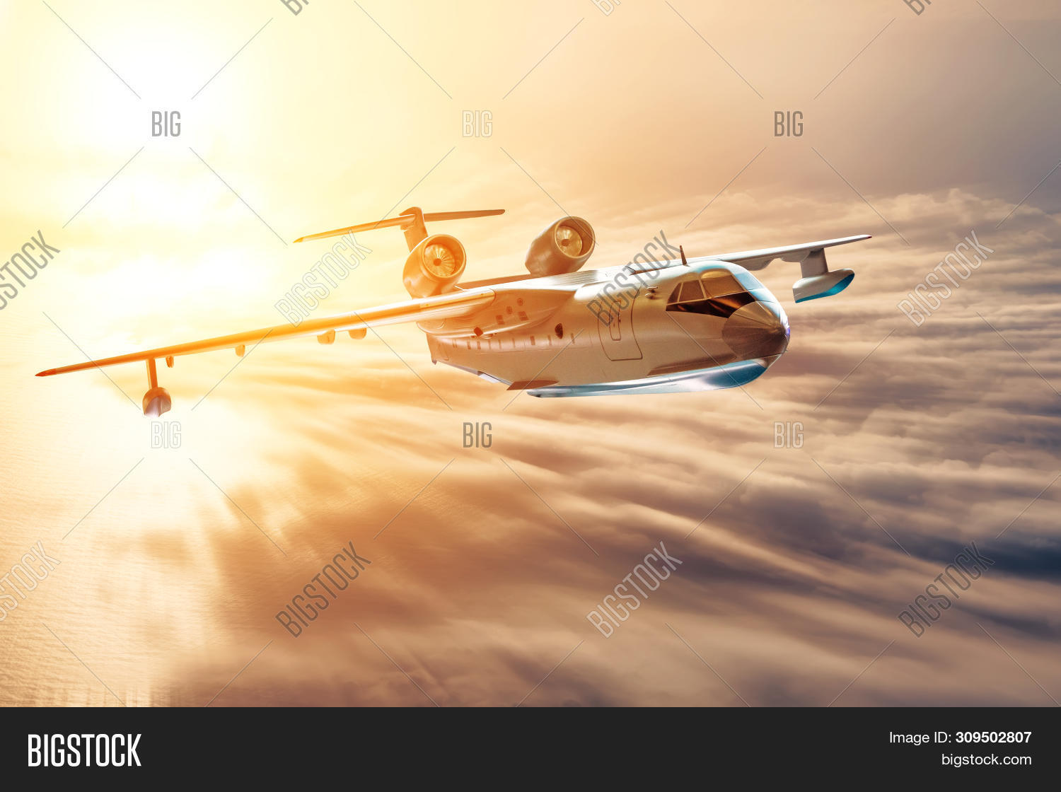 Water Plane Takes Off Image & Photo (Free Trial) | Bigstock
